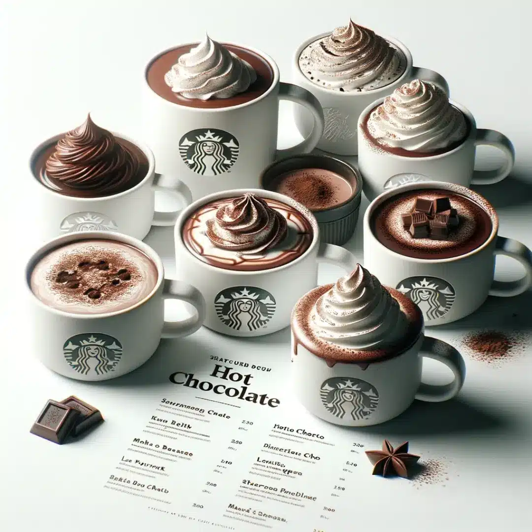 Starbucks Hot Chocolate Menu UK December 2025